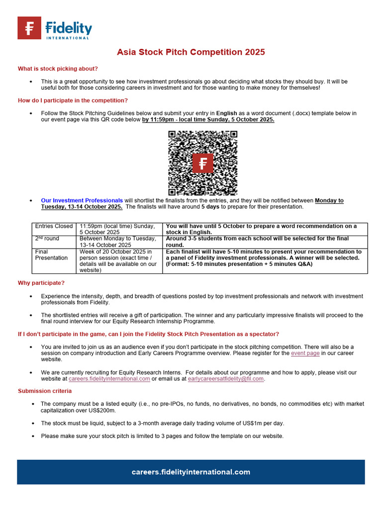 Asia Stock Pitch Competition 2025 | PDF | Stocks | Financial Economics