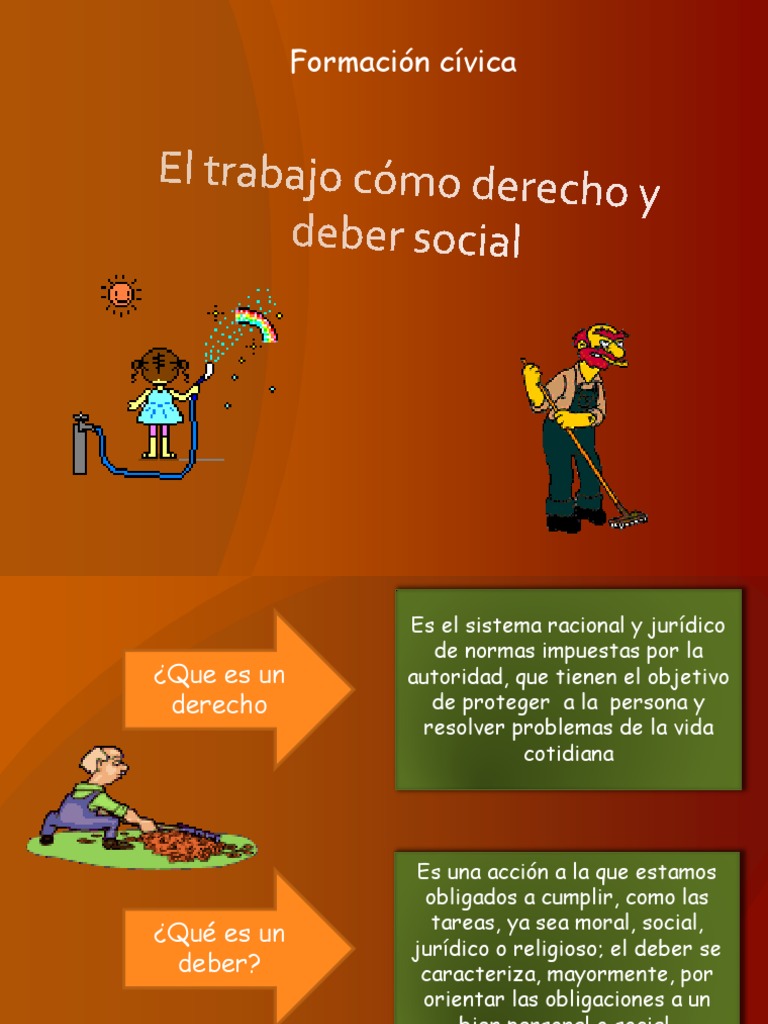 El trabajo cómo derecho y deber social