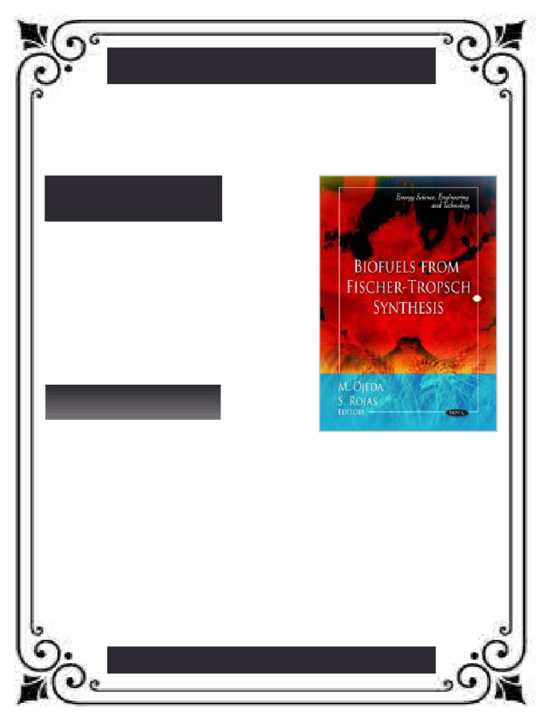 Biofuels from Fischer Tropsch Synthesis 1st Edition M. Ojeda ebook 2025 ...