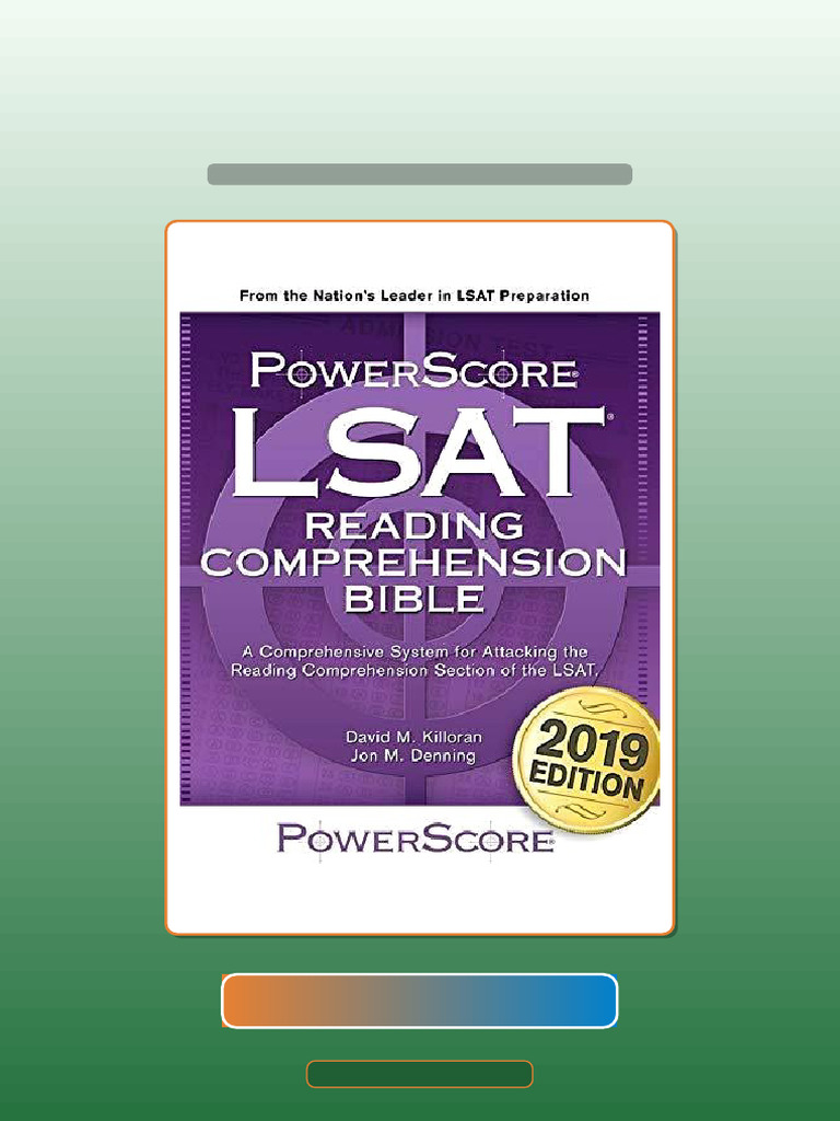 Test Bank for the PowerScore LSAT Reading Comprehension Bible 2019 ...