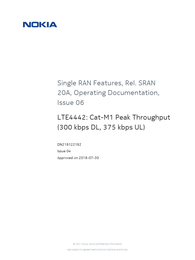 LTE4442 Cat-M1 Peak Throughput 300 Kbps DL 375 Kbps UL | PDF | Computer ...