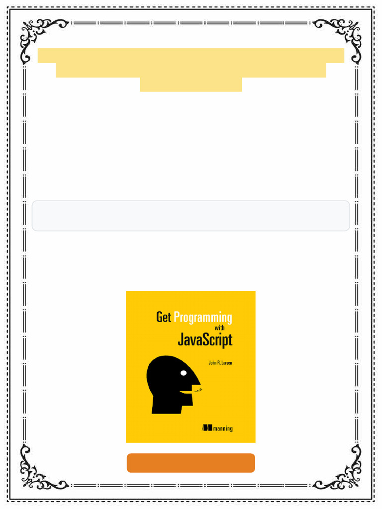 Get Programming with JavaScript 1st Edition John R Larsen eBook full ...