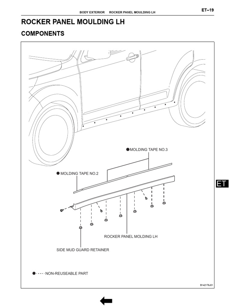 Rocker Panel Moulding LH: Components | PDF