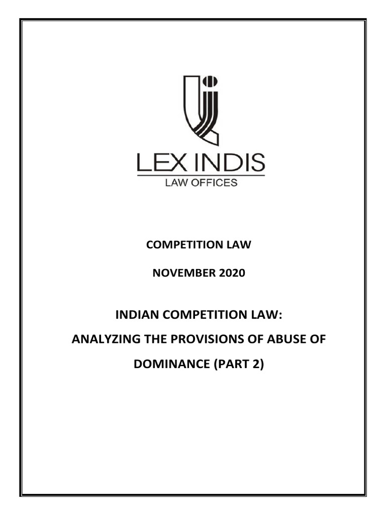 Abuse of Dominant Position-2 | PDF