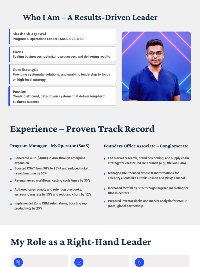 Results-Driven SaaS Operations Leader | PDF | Customer Relationship ...