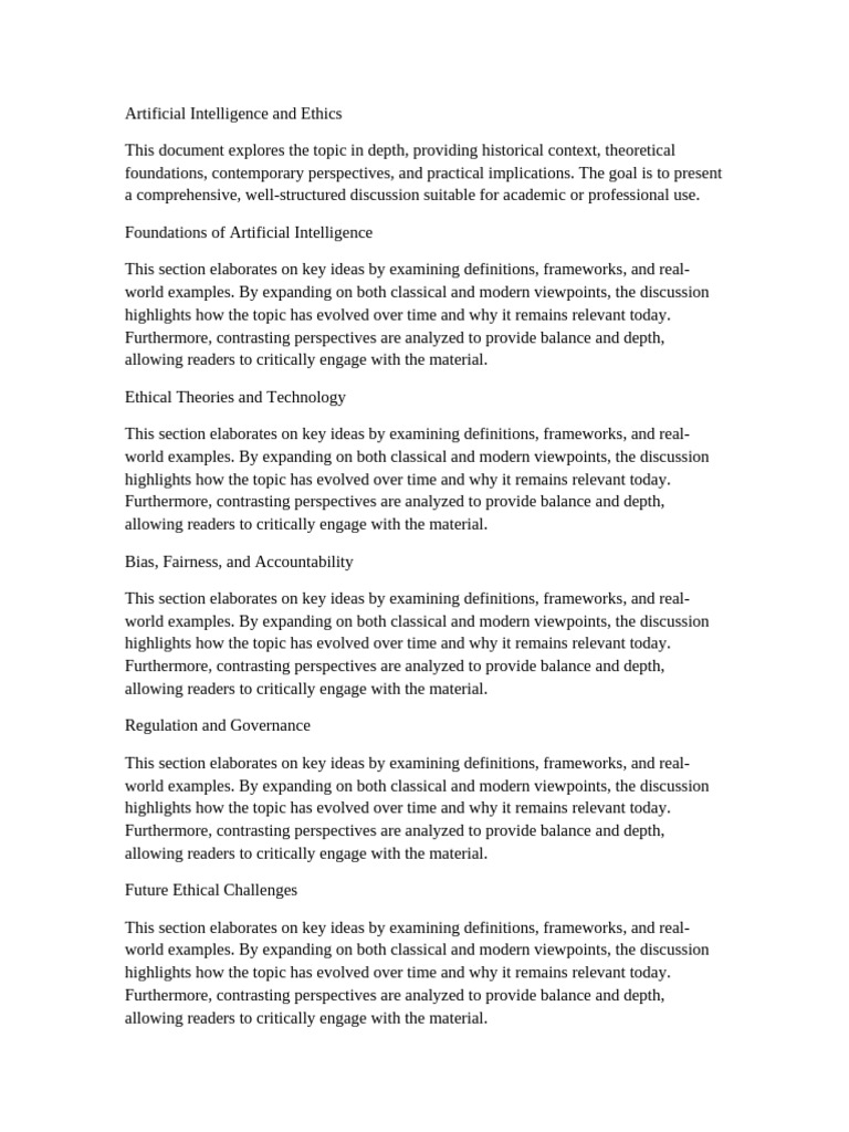 AI Ethics: Key Concepts and Challenges | PDF | Artificial Intelligence ...