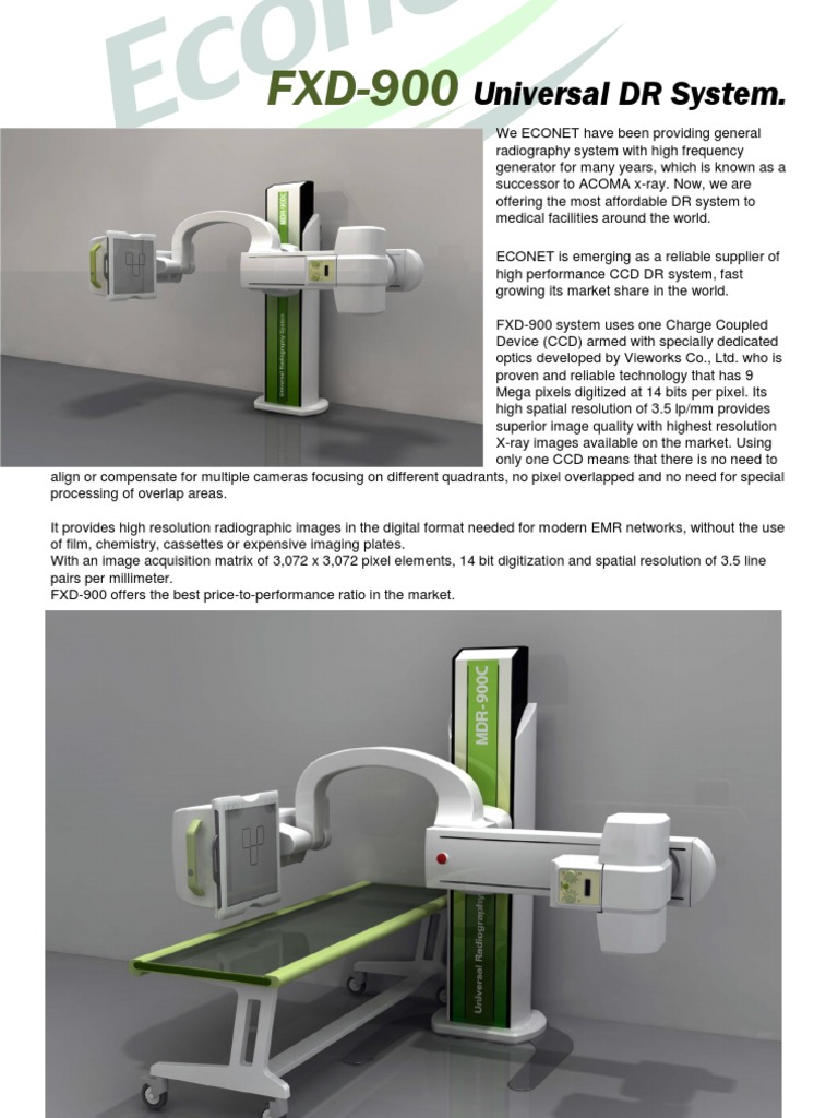 FXD-900 DR Brochure | PDF | Pixel | Charge Coupled Device