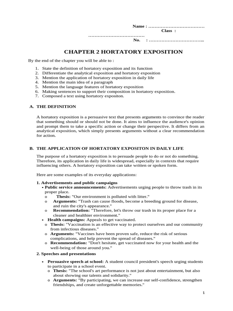 LKPD Hotratory Exposition | PDF