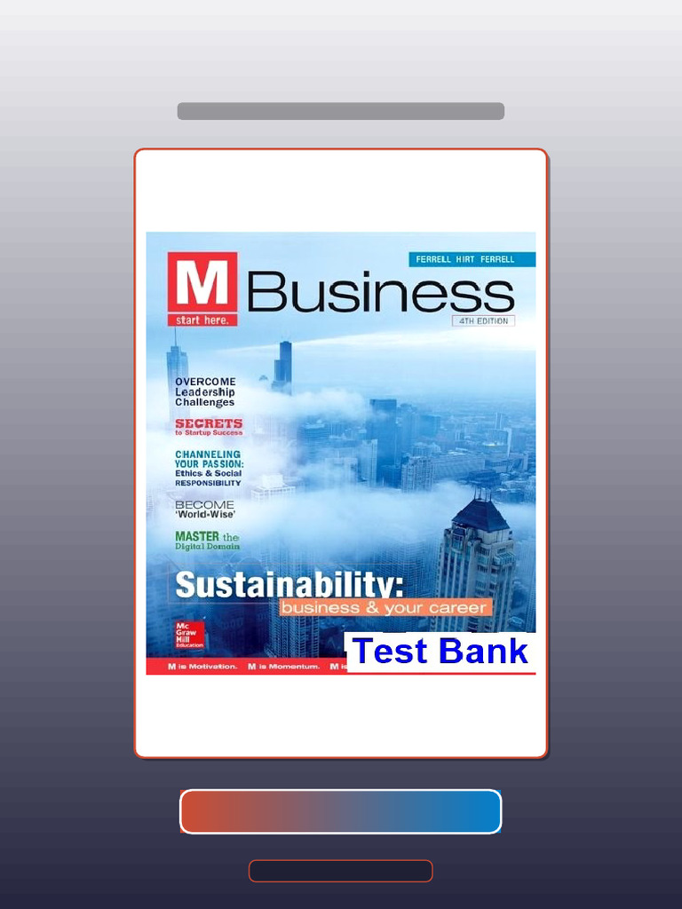 M Business 4th Edition Ferrell Test Bank | PDF | Knowledge | Multiple ...