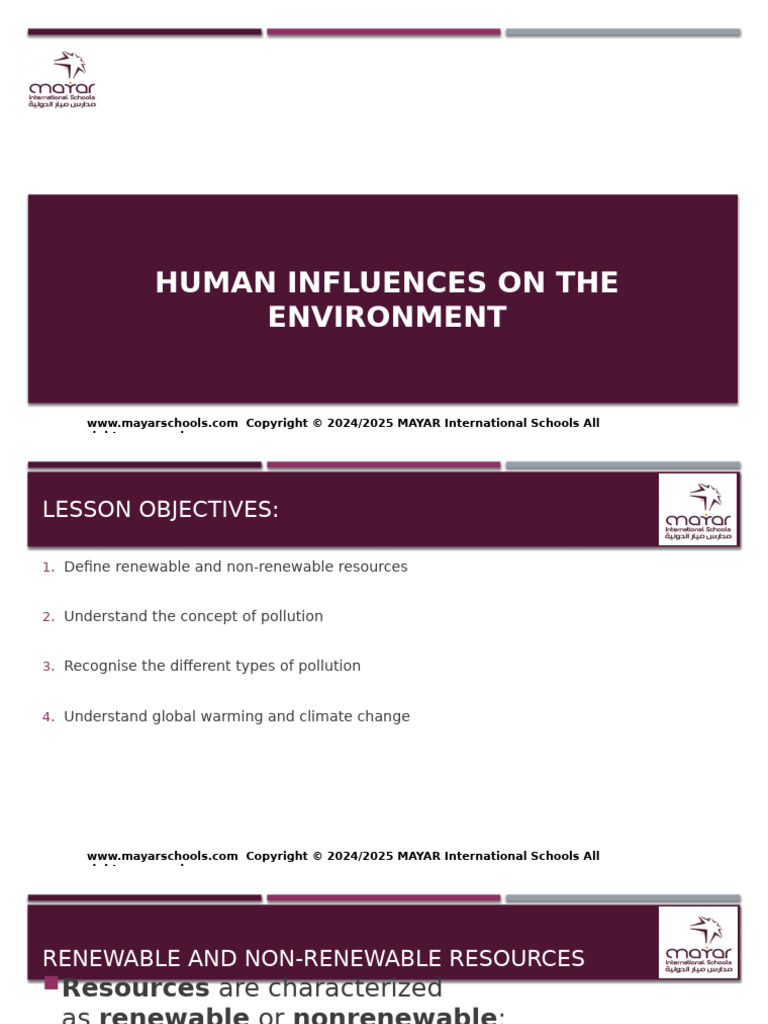Human Impact on Environment and Pollution | PDF | Greenhouse Effect ...