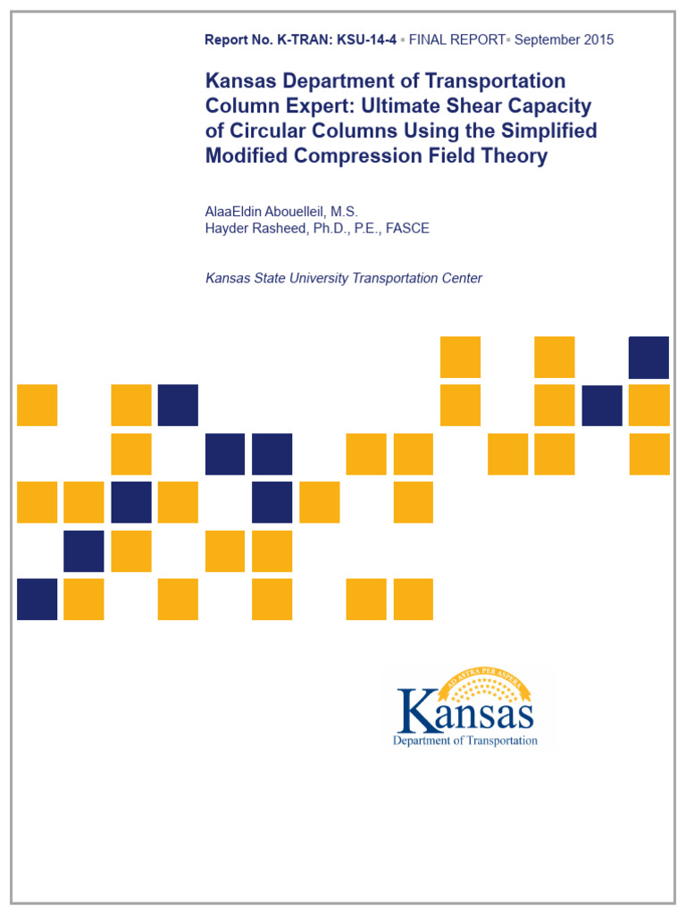 Shear Capacity of Circular Columns Analysis | PDF | Strength Of ...