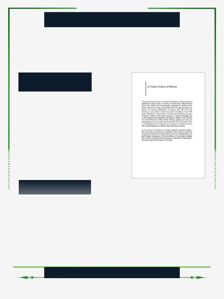 A Concise History of History Global Historiography from Antiquity to ...