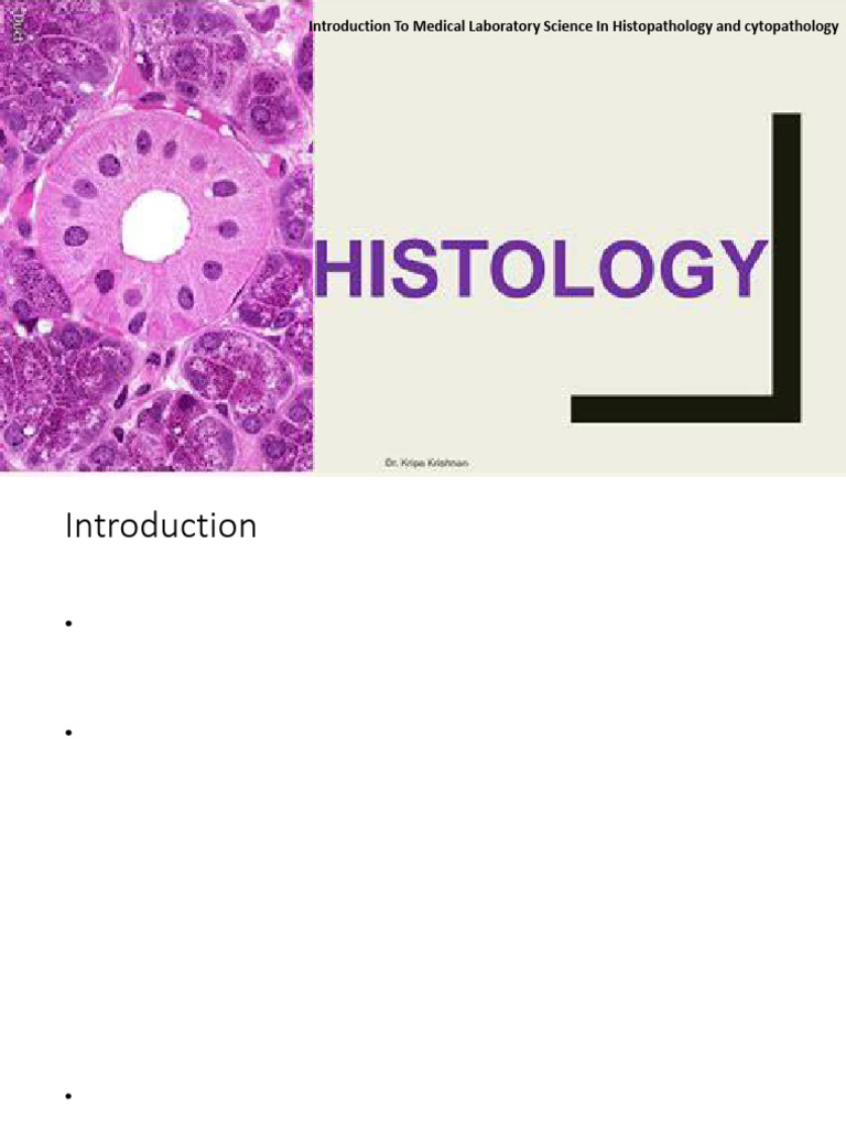 Medical Laboratory Science in Histopathology | PDF | Histopathology ...
