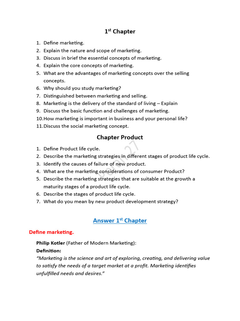 Marketing Concepts and Strategies Explained | PDF | Marketing | Brand