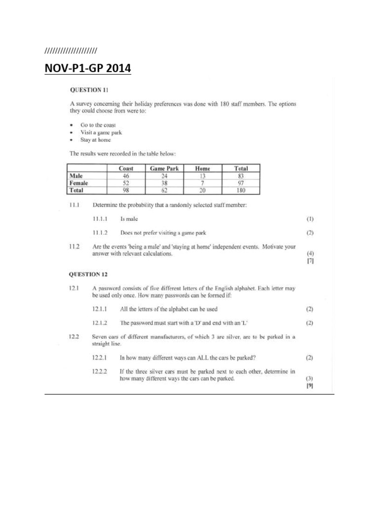 Counting and Probability | PDF