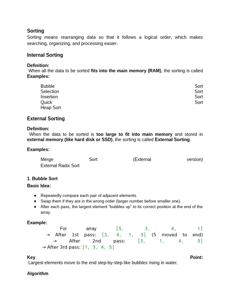 CO3 Sorting and Searching | PDF | Data Management | Algorithms And Data ...