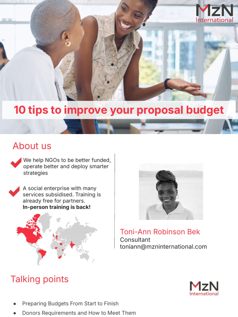 10 Tips To Improve Your Proposal Budget April 30 | PDF | Non ...