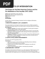PNAC: Influence and Controversies Report | PDF