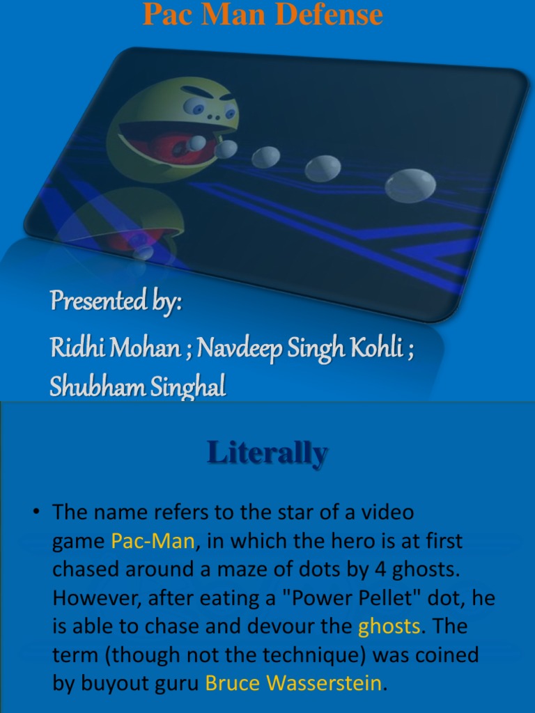 Pac Man Defense | PDF | Companies | Corporations