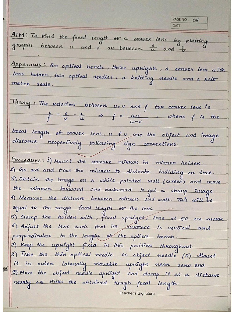 G-12 Physics Section B Experiments | PDF