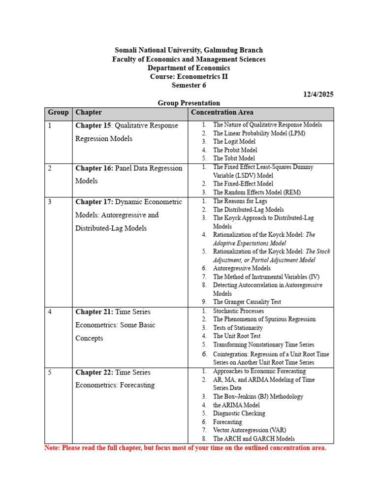 Presentation | PDF | Autoregressive Model | Time Series