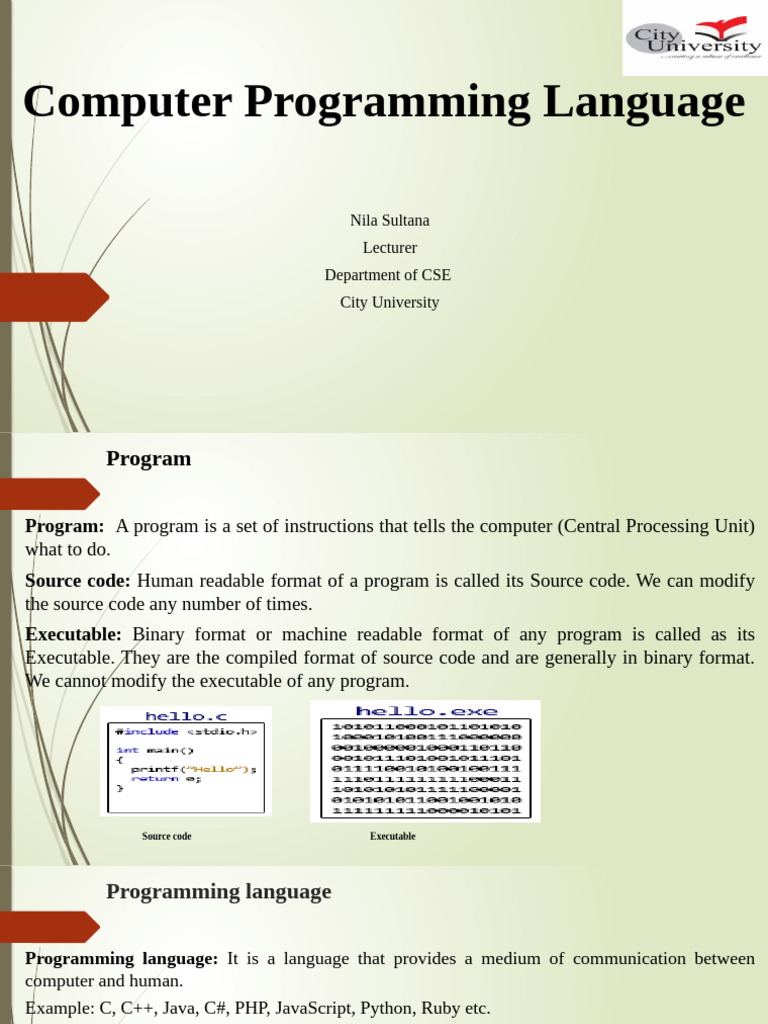 SPL Lec 1 (Introduction) | PDF | Programming Language | Computing