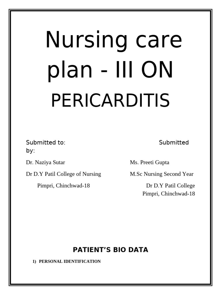 3 care plan | PDF | Pulse | Human Nose