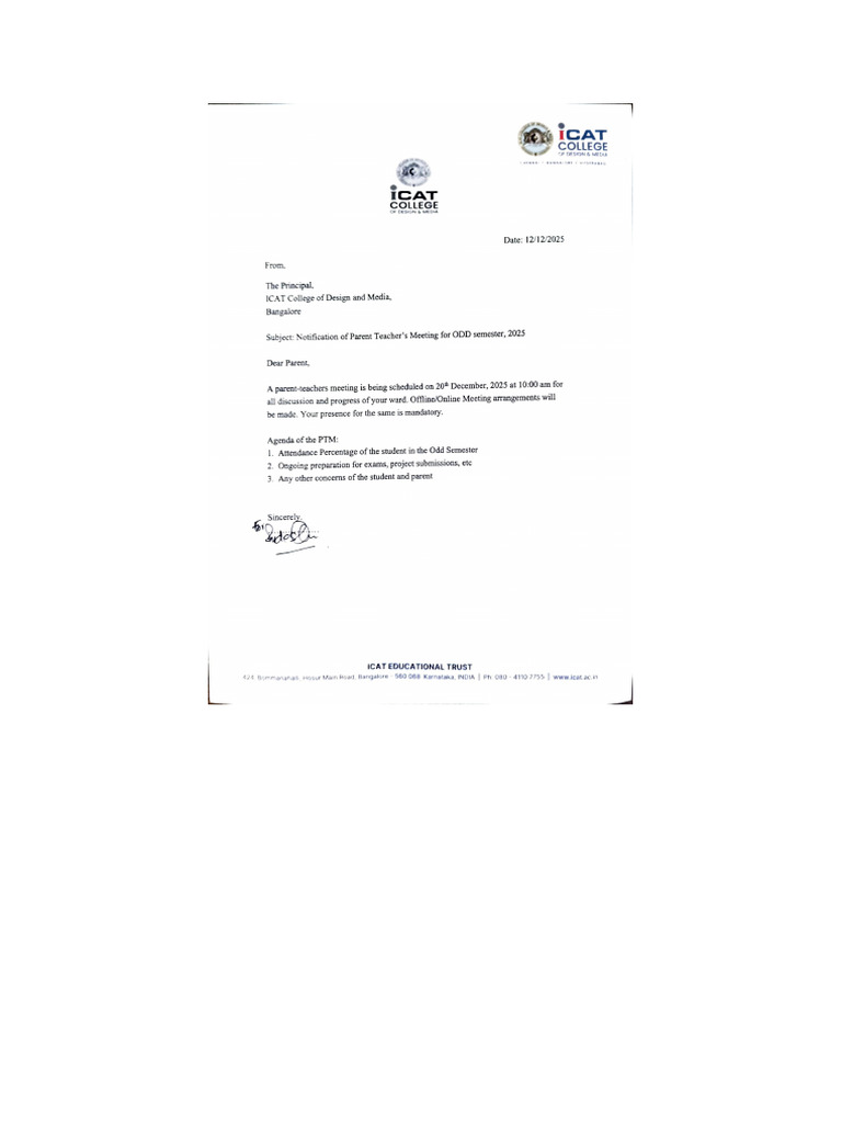 PTM Circular 2025 | PDF