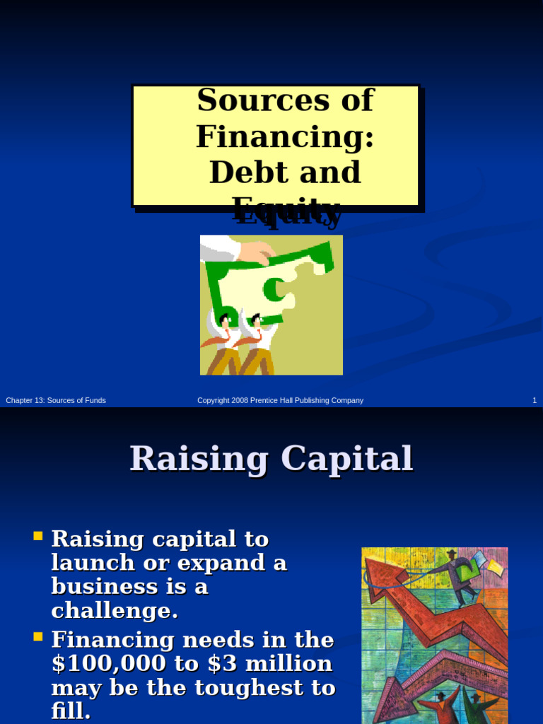 Sources of Financing: Debt vs. Equity | PDF | Venture Capital ...