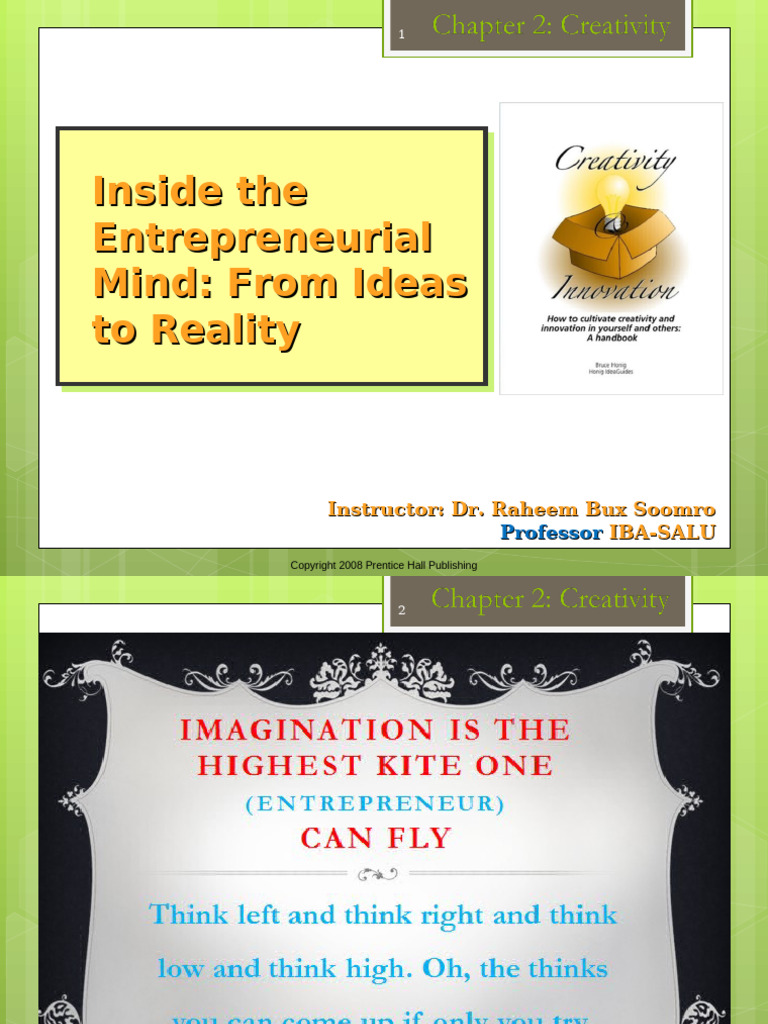 Chapter Two | PDF | Creativity | Entrepreneurship