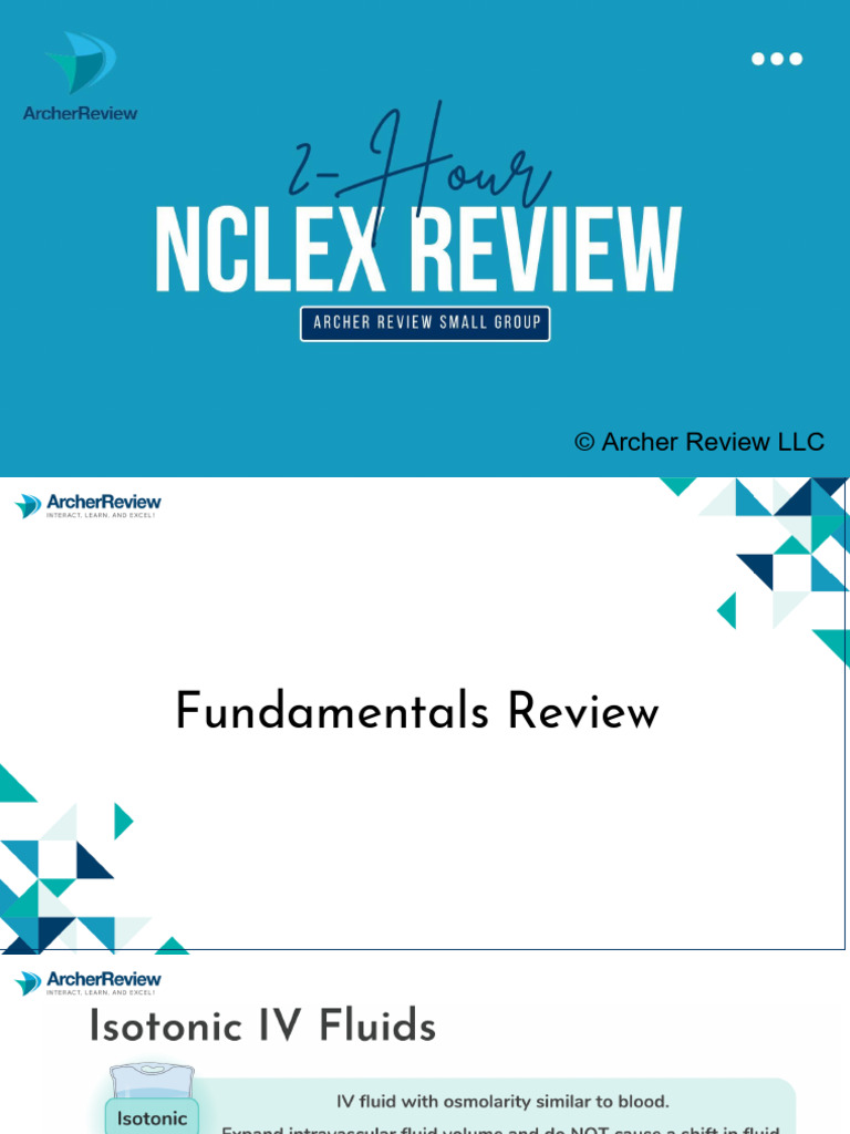 Week 6 2-Hour NCLEX Review | PDF