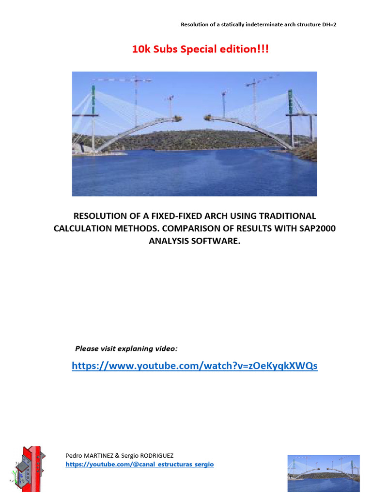 Statically Indeterminate Arch Structure DH 2 1760811459 | PDF ...