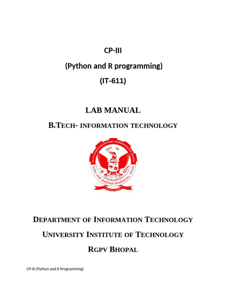 Dotnet & r Programming Lab Manual | PDF | Software Engineering | Computing