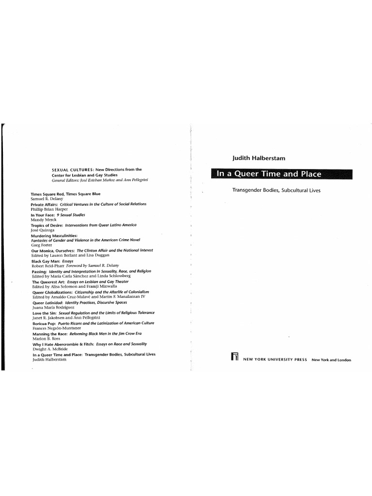 Halberstam in A Queer Time | PDF