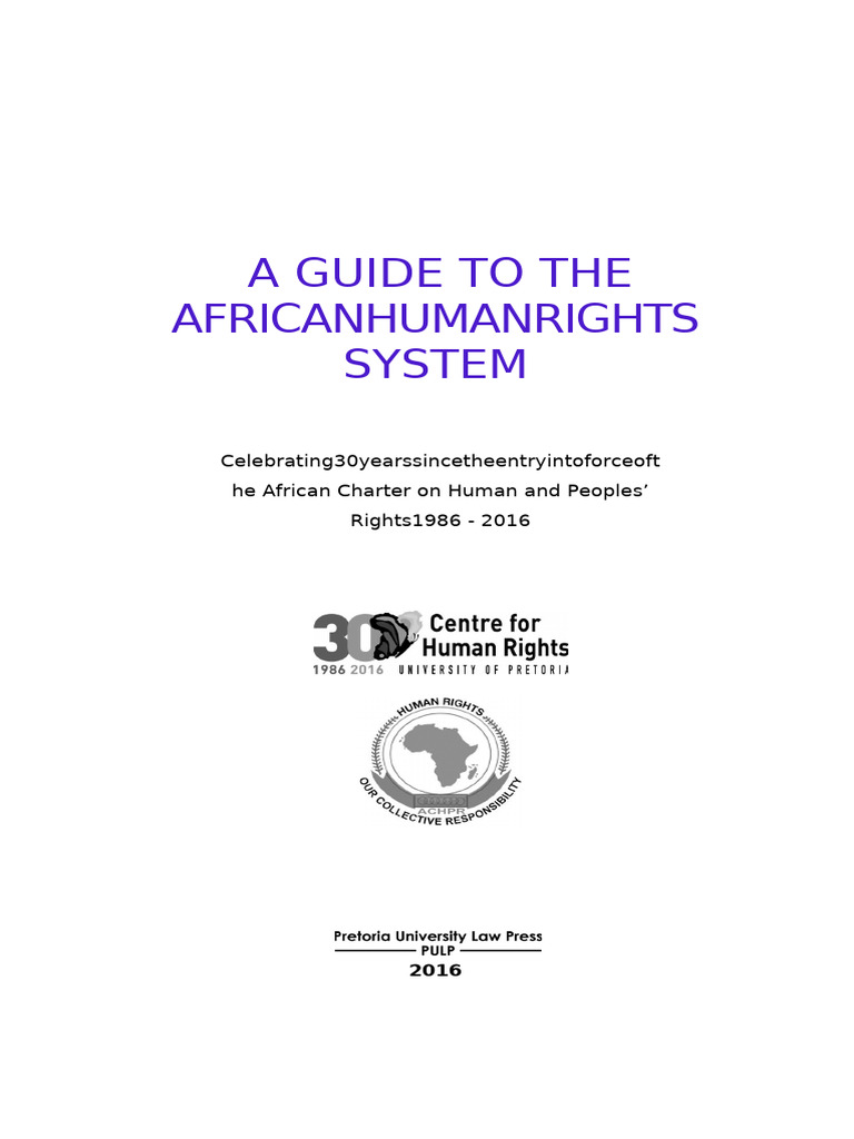 African Human Rights Systems | PDF | Justice | Crime & Violence