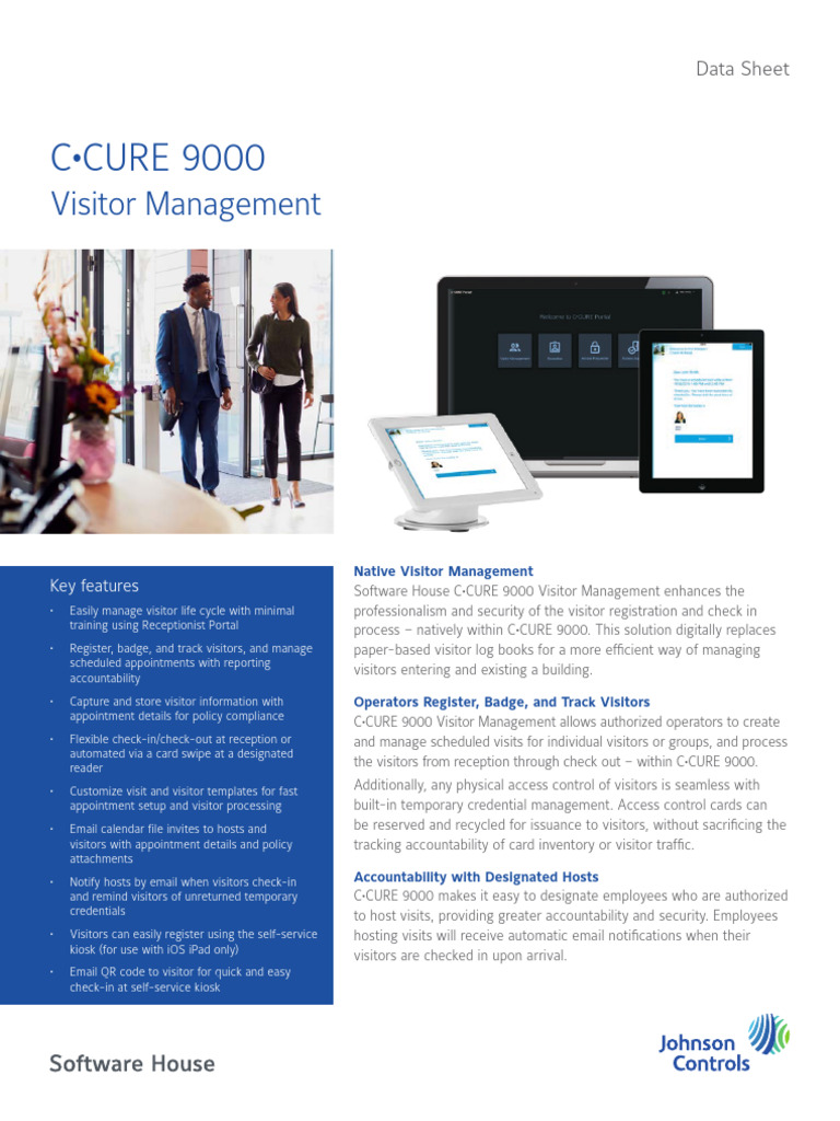 C•CURE 9000 Visitor Management System | PDF | Access Control | Qr Code