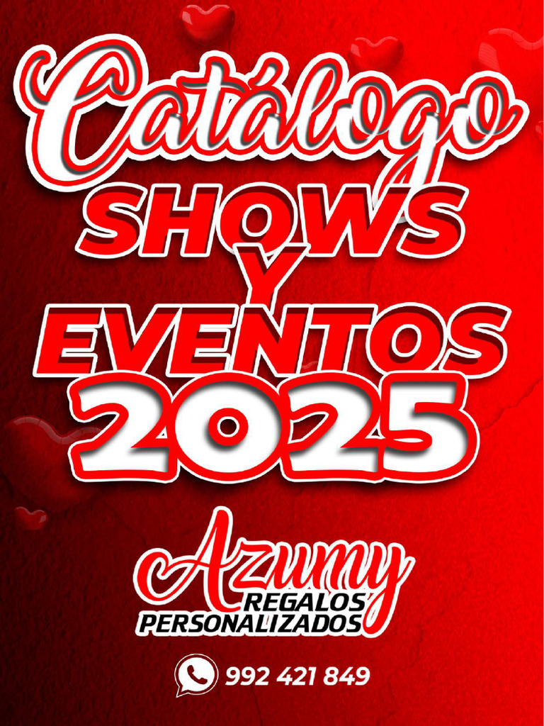 Catalogo Shows y Eventos Azumy ACTUALIZADO | PDF