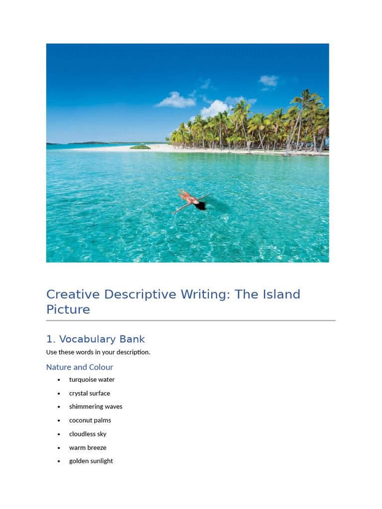 Creative Descriptive Writing | PDF