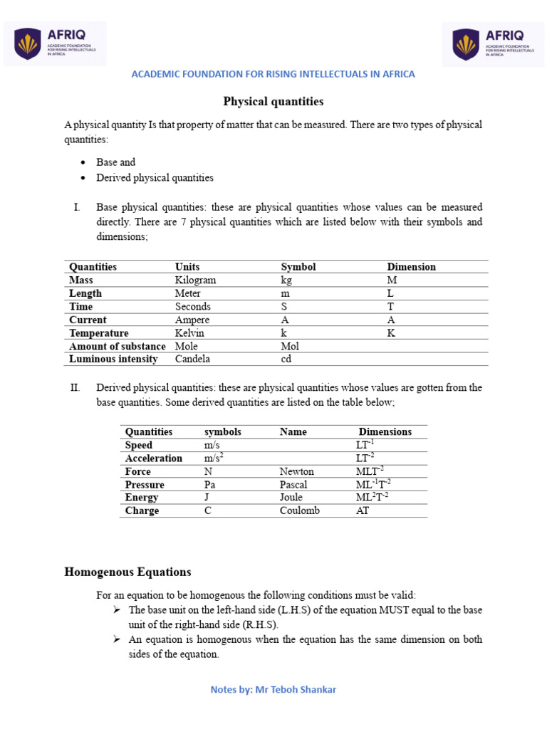 Homogeneity notes copy | PDF | Density | Mole (Unit)