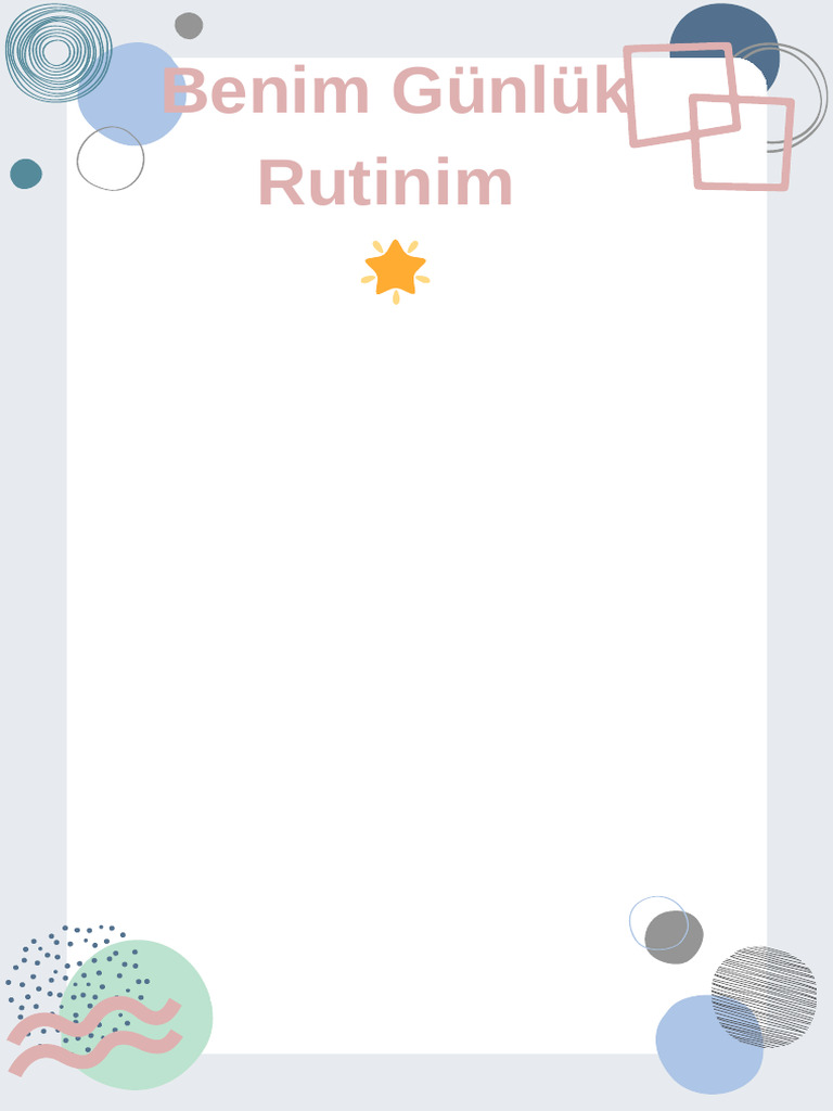 Daily Routine Picture Dictionary Worksheet in Pink Cute Style (4) | PDF