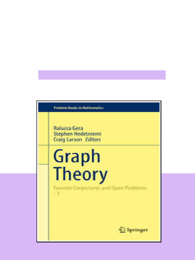 Graph Theory Favorite Conjectures And Open Problems 1 1st Edition ...