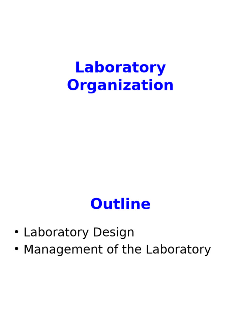 Labratory Organization (1) | PDF | Laboratories | Science