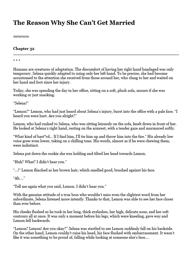 The Reason Why She Can’t Get Married - Chapter 32 - Belle Reservoir | PDF