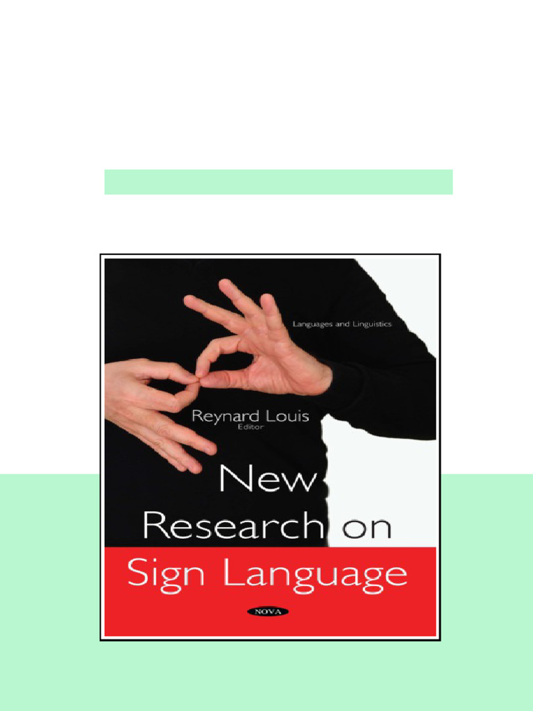 New Research On Sign Language Reynard Louis Ed full | PDF | Sermon ...