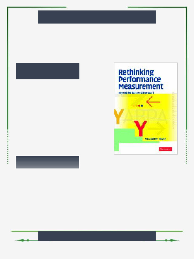 Rethinking performance measurement beyond the balanced scorecard 1st ...