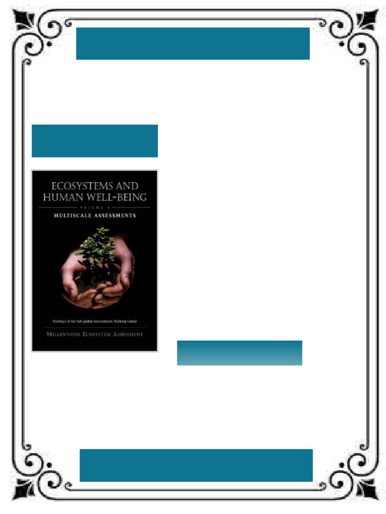 Ecosystems and Human Well Being Multiscale Assessments Volume 4 ...