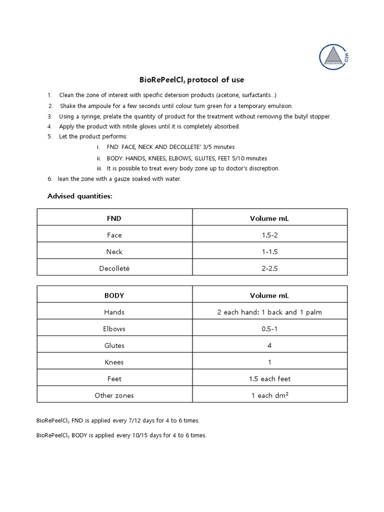 Protocol of Use BioRePeelCl3 | PDF