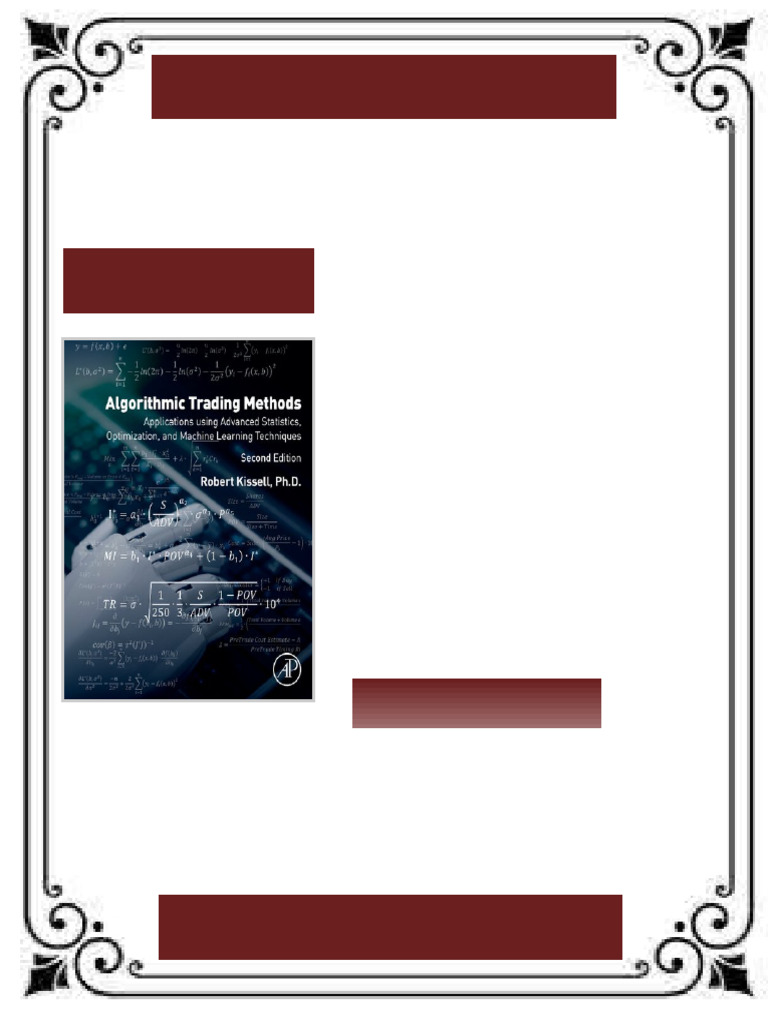 Algorithmic Trading Methods: Applications Using Advanced Statistics ...