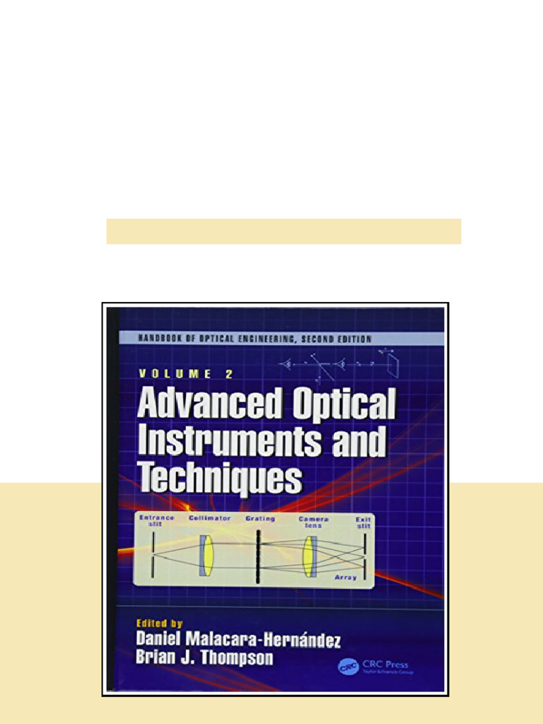 Fundamentals And Basic Optical Lnstruments Advanced Optical Instruments ...
