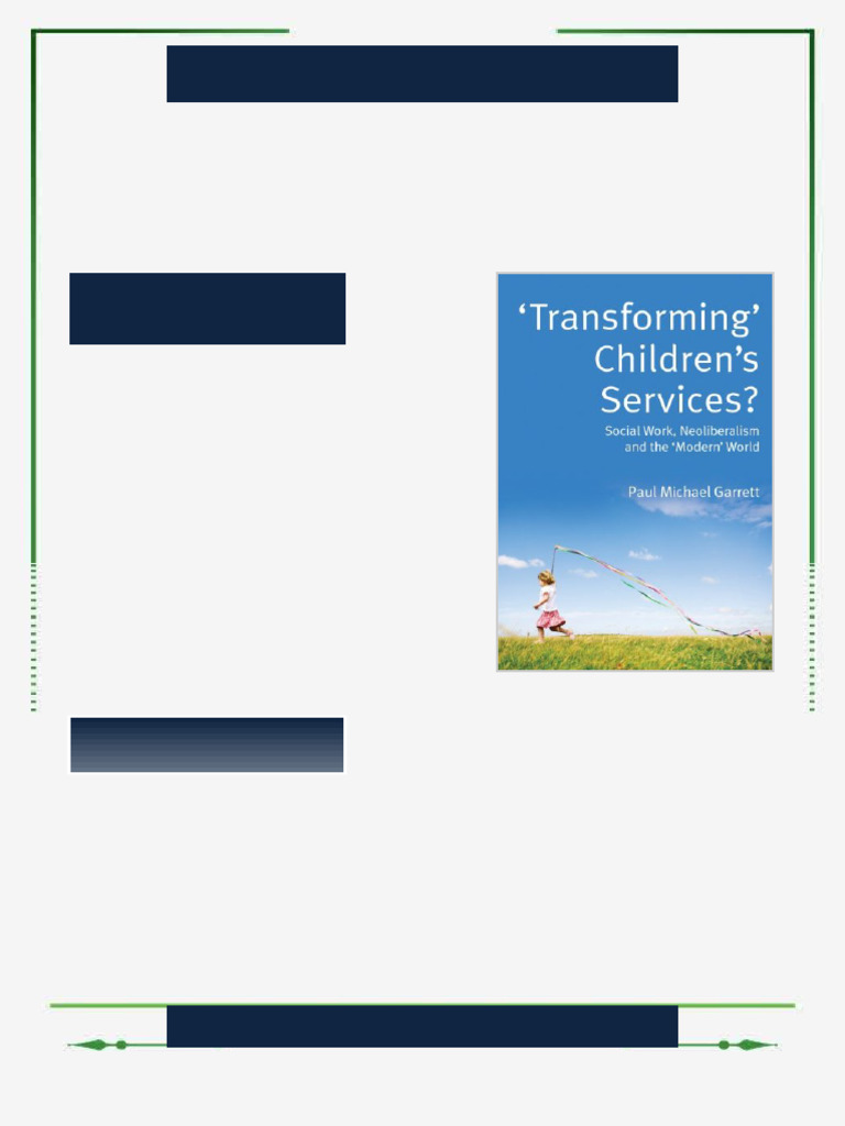 Transforming Children s Services Social Work Neoliberalism and the ...
